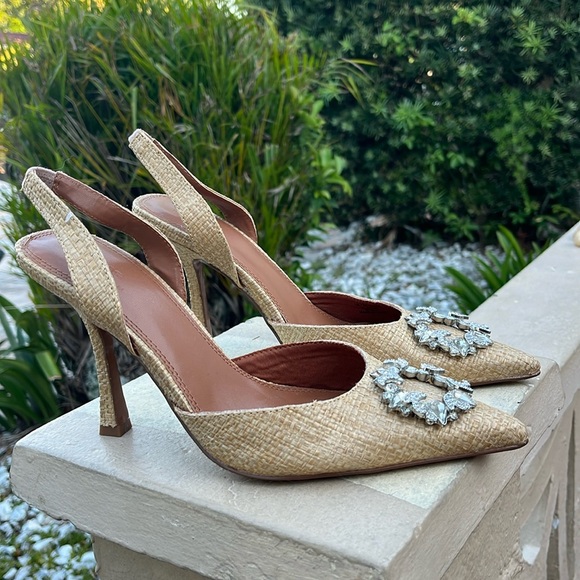 ASOS | Shoes | Raffia Embellished Heel | Poshmark